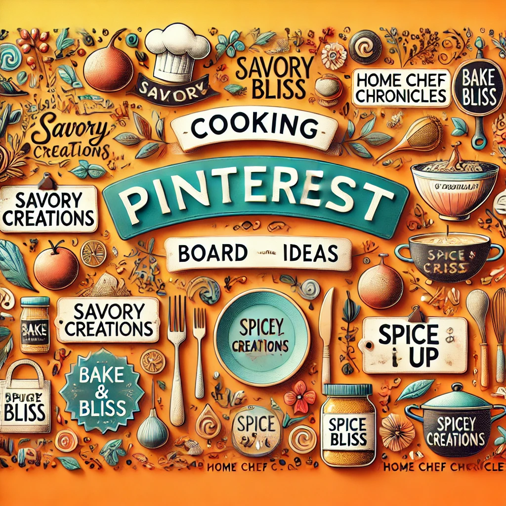 650+ Cooking Pinterest Board Name Ideas for 2025