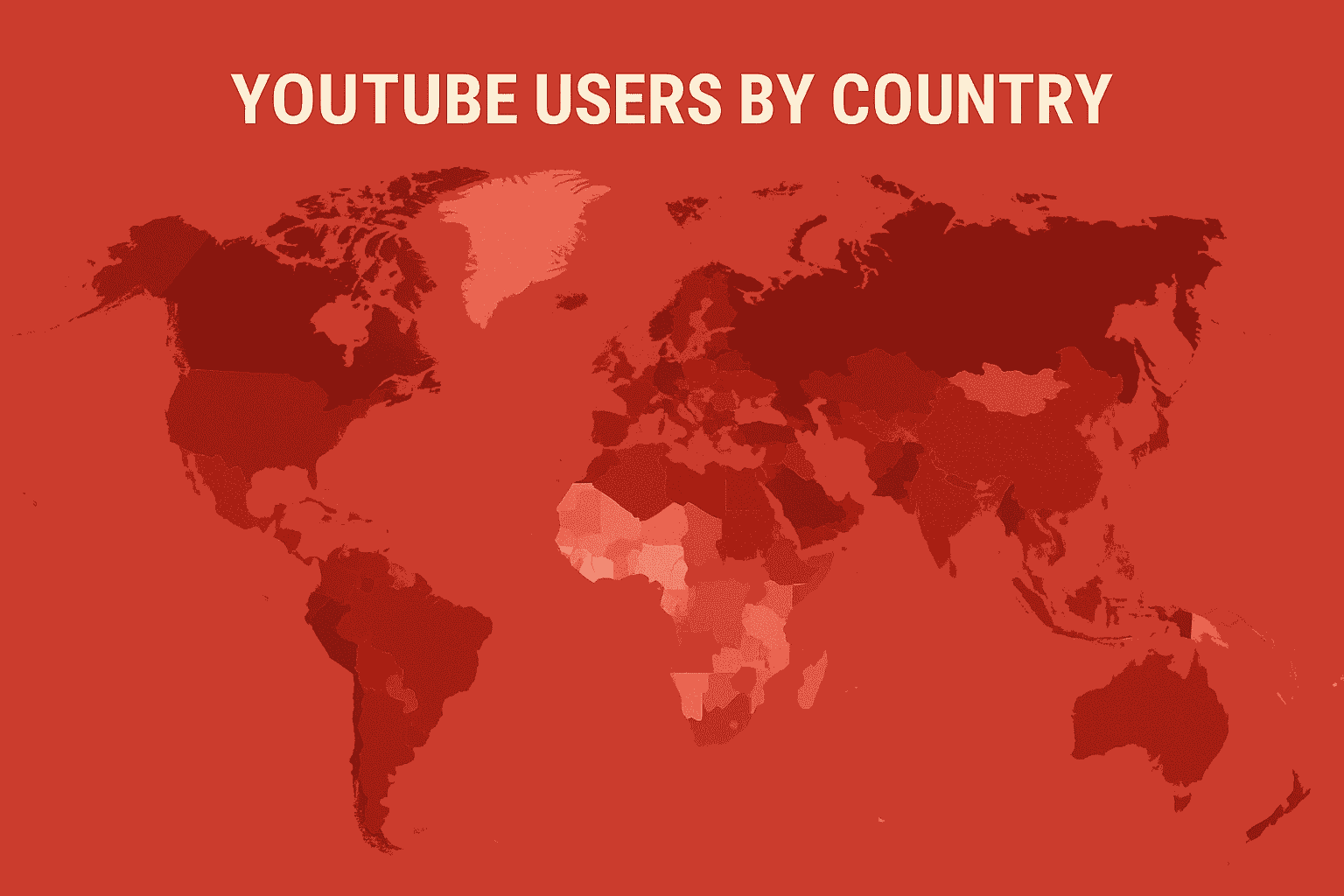 YouTube Users by Countries: 2025 Statistics